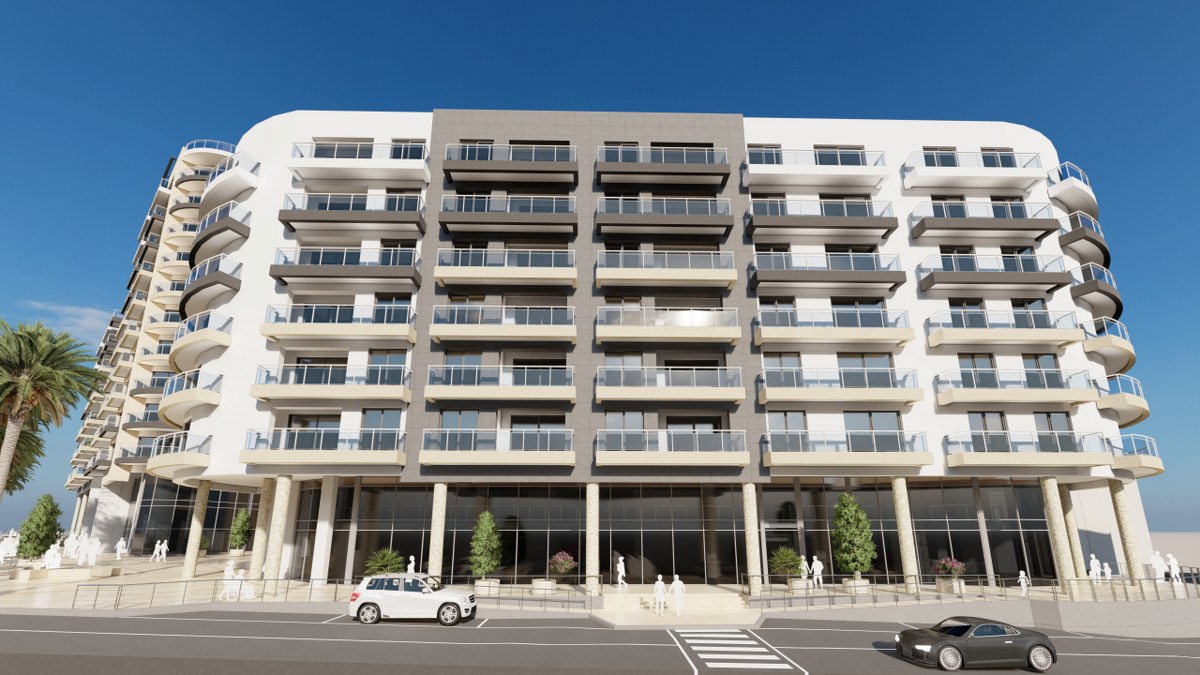 Shell Form Apartments in Marsalforn with Finished Common Areas for Sale ...